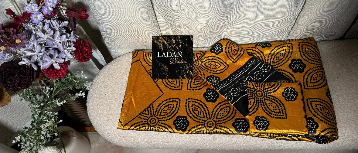 Shaash Set- Orange Gold & Black – LADAN BRIDAL